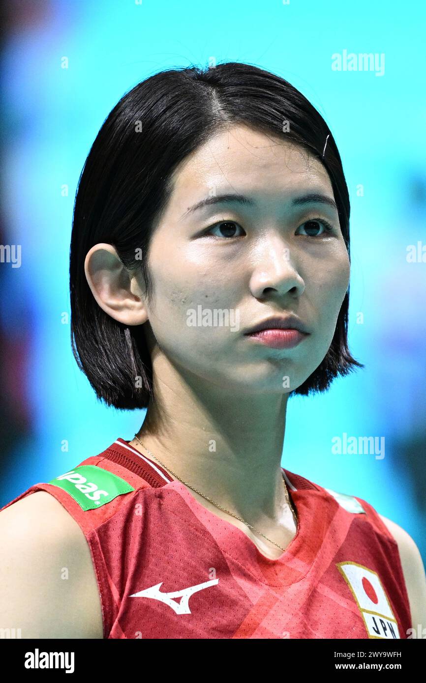 Sarina Koga (JPN), APRIL 5, 2024 - Volleyball : Japan Women's Volleyball national team training ...