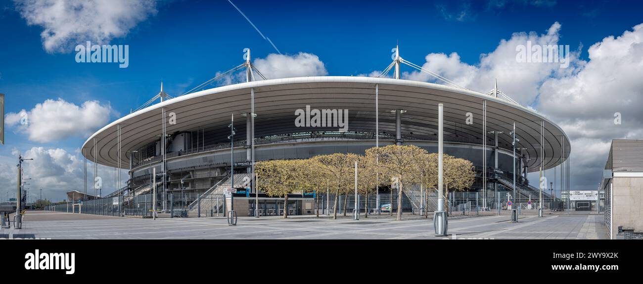 Paris, France - 04 04 2024: Paris 2024 new Olympic infrastructure ...