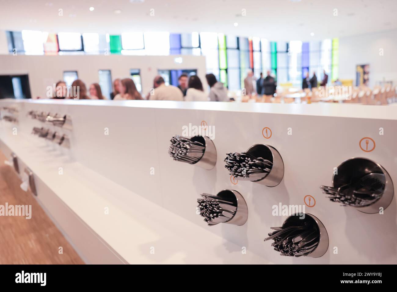 Hamburg, Germany. 05th Apr, 2024. View of the "Mensa Philturm" after ...