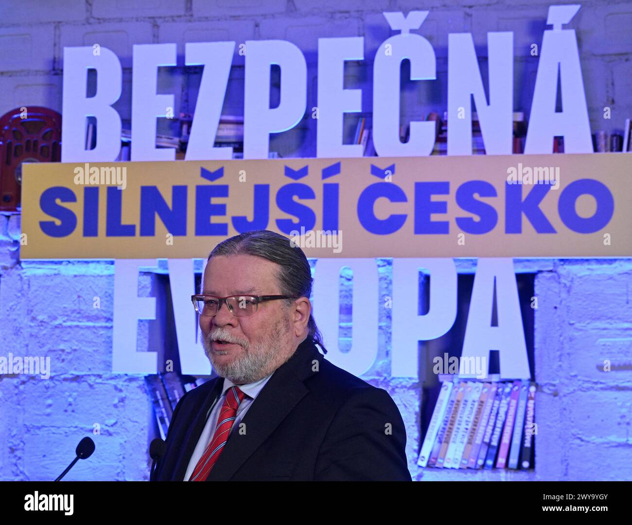 Prague, Czech Republic. 05th Apr, 2024. Leader of the candidate ...