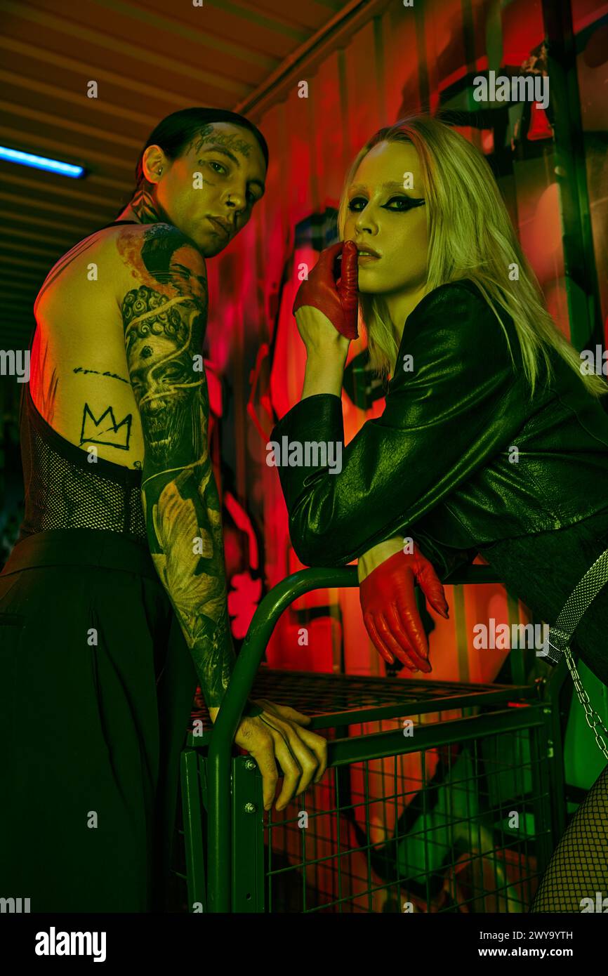 Diverse female couple standing hi-res stock photography and images - Alamy