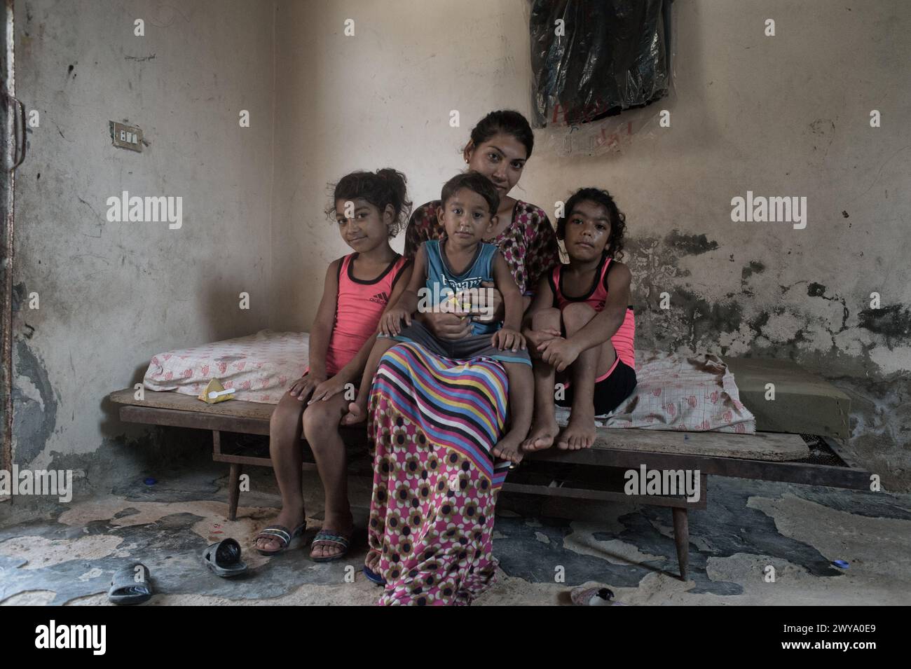 Photograph of a Palestinian family with different generation tracing ...