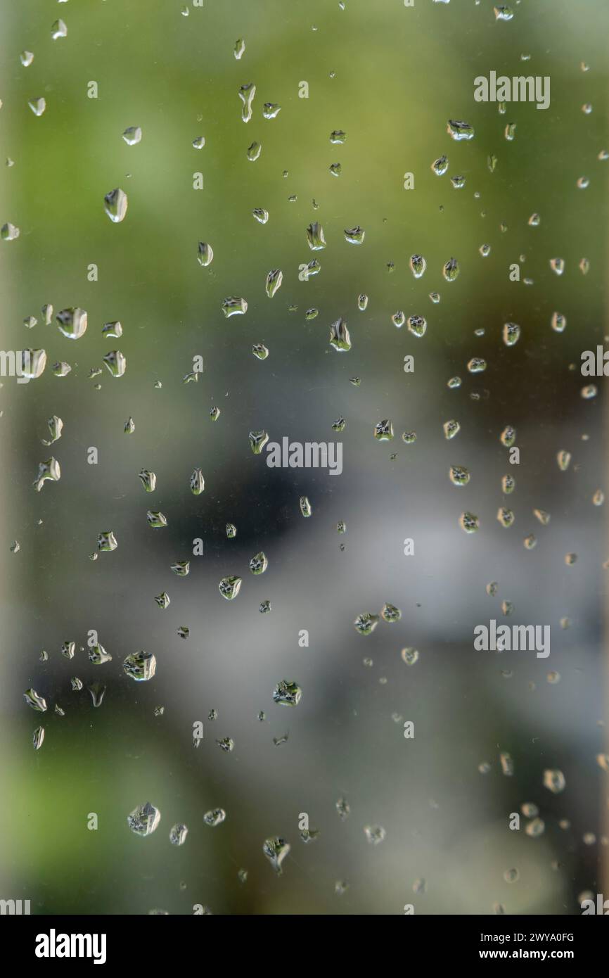 Raindrops on a window Stock Photo - Alamy