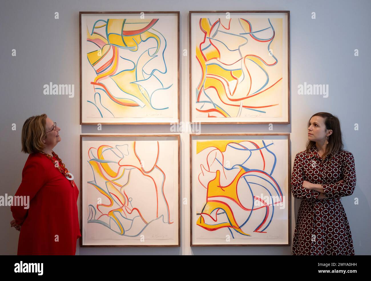 Shapero Modern, London, UK. 5th April, 2024. The Abstract Expressionism ...