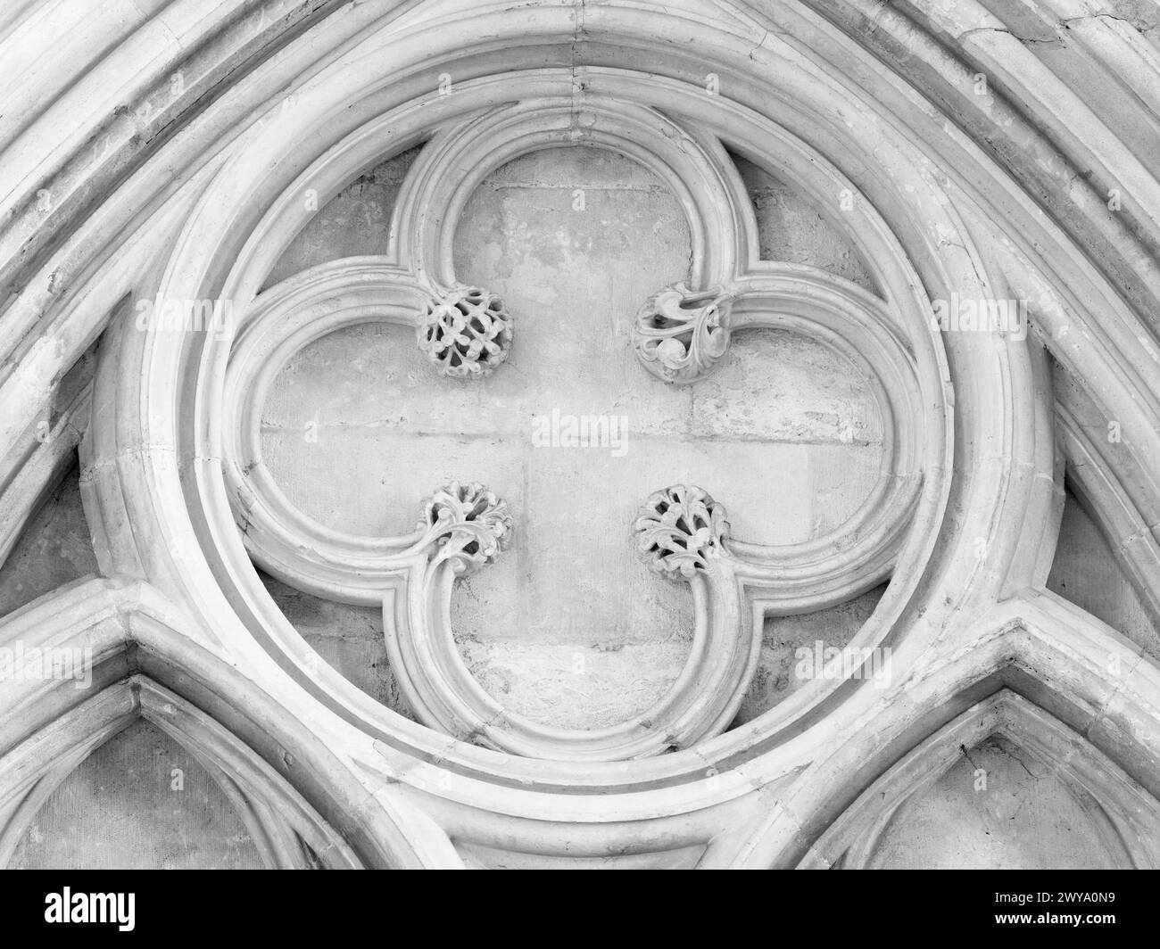 Decoration behind the altar Black and White Stock Photos & Images - Alamy