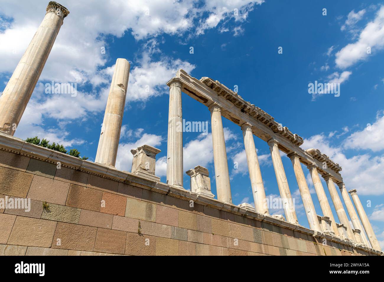 The Temple of Trajan in Pergamon Ancient City Stock Photo - Alamy