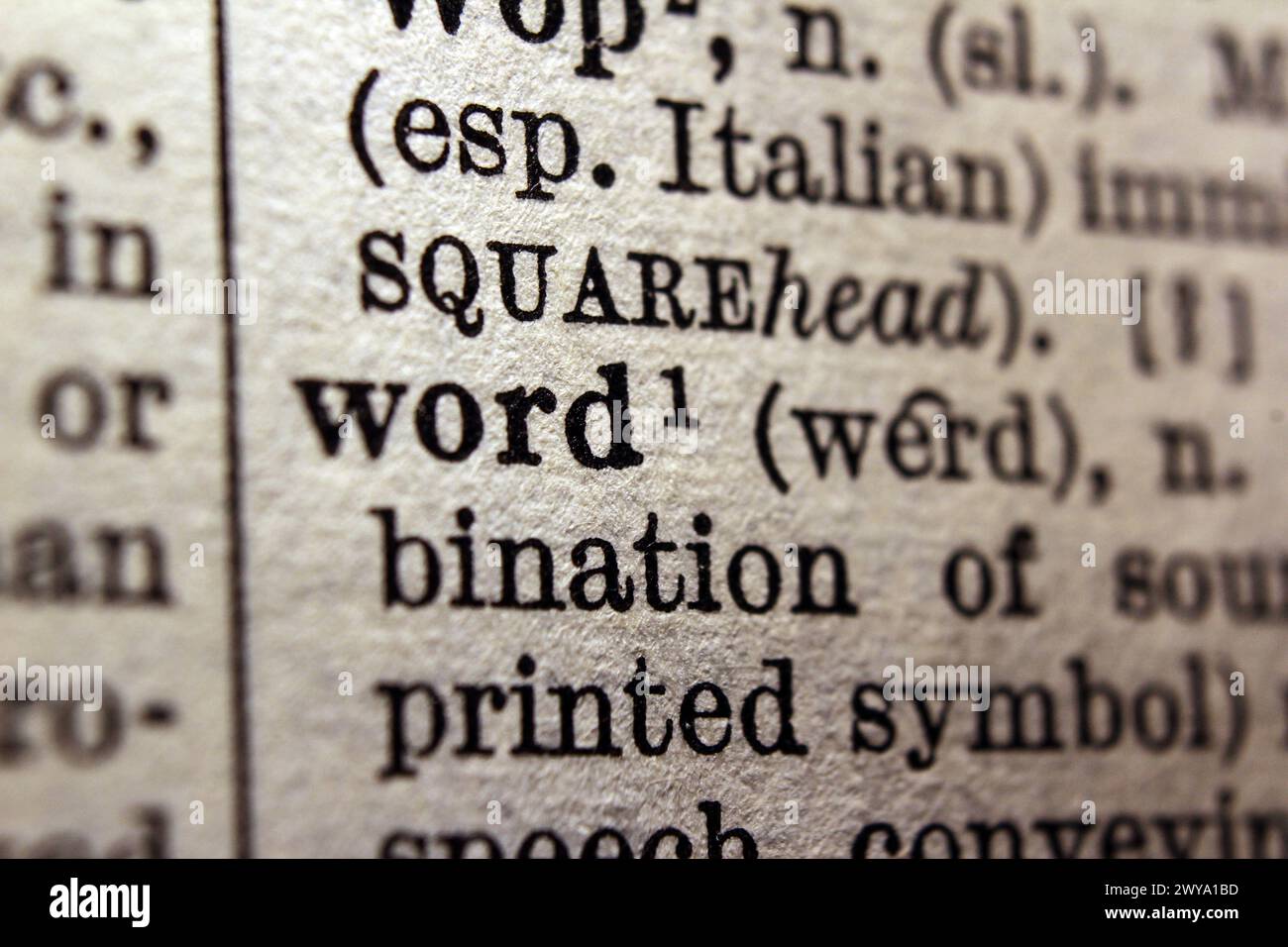 Dictionary words hi-res stock photography and images - Alamy