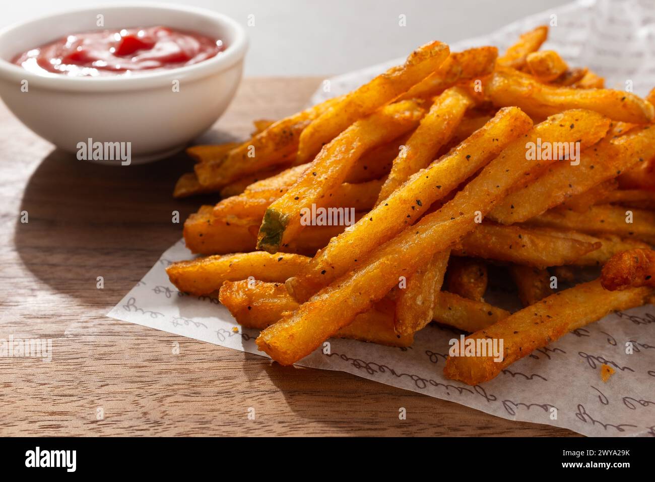 French Fries with Cajun Seasoning Stock Photo - Alamy