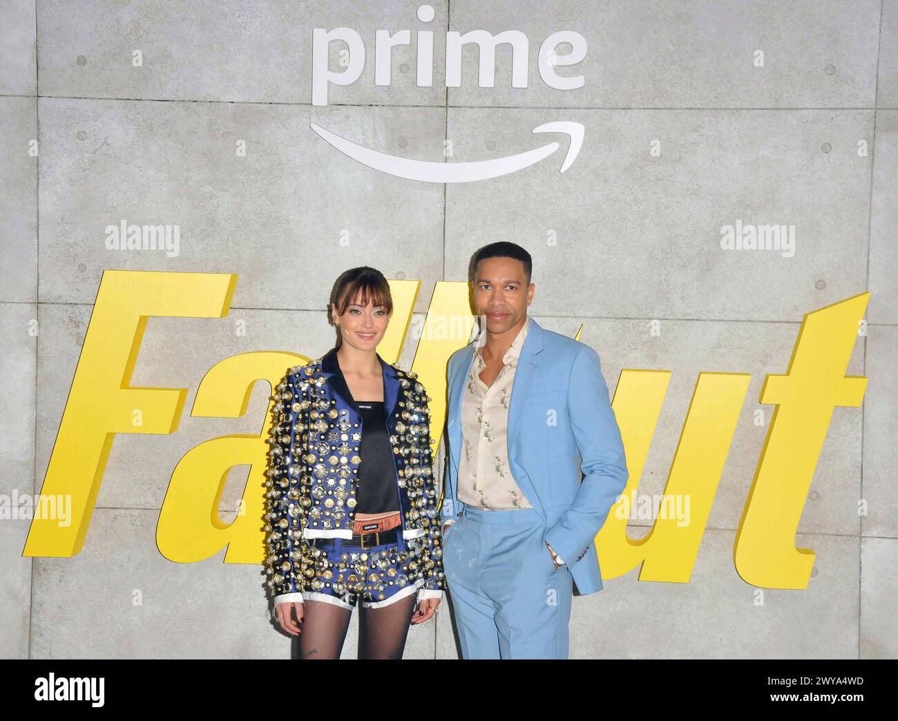 Fallout TV series UK screening Ella Purnell and Aaron Moten at the ...