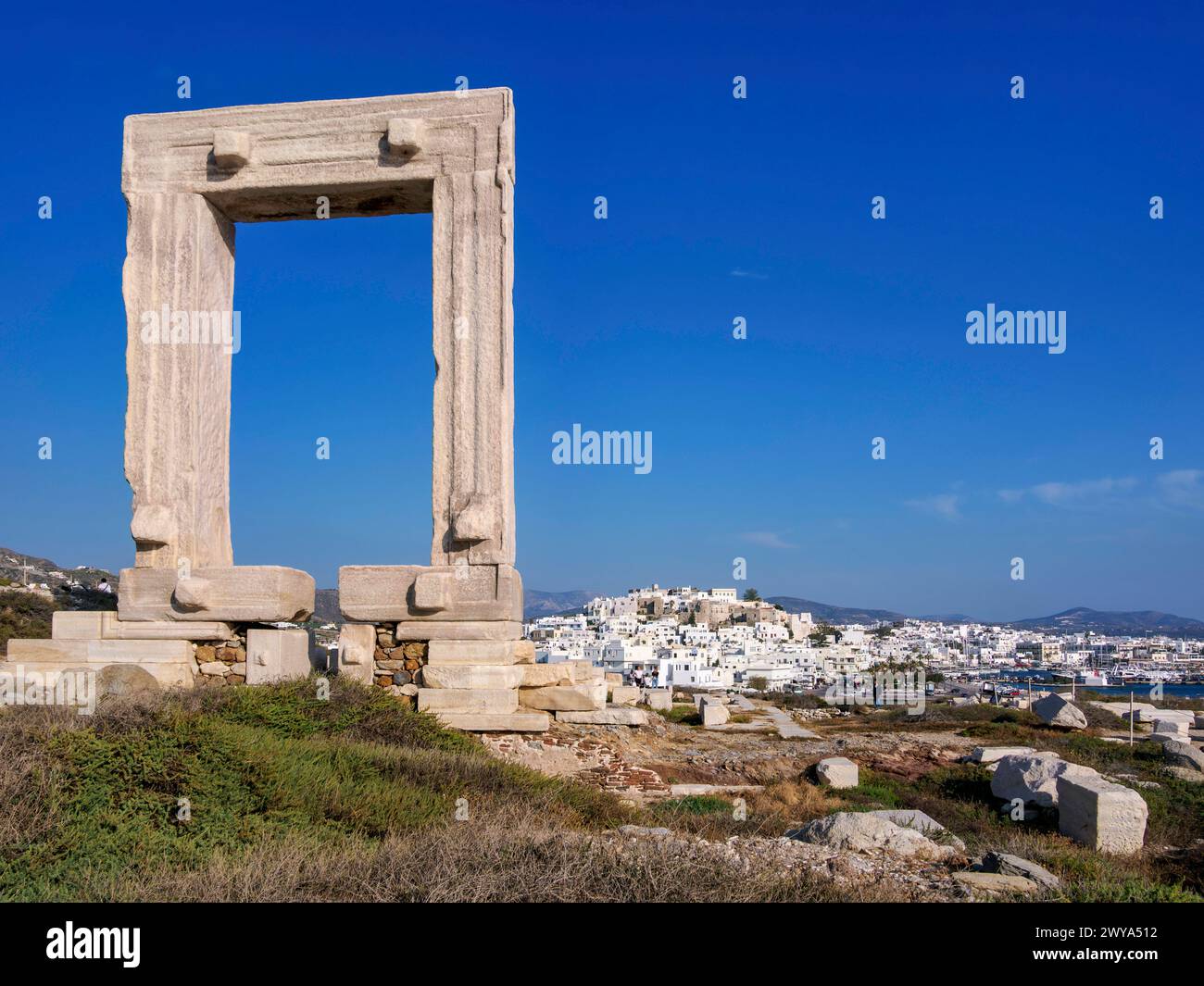 Temple of Apollo, Chora, Naxos City, Naxos Island, Cyclades, Greek ...