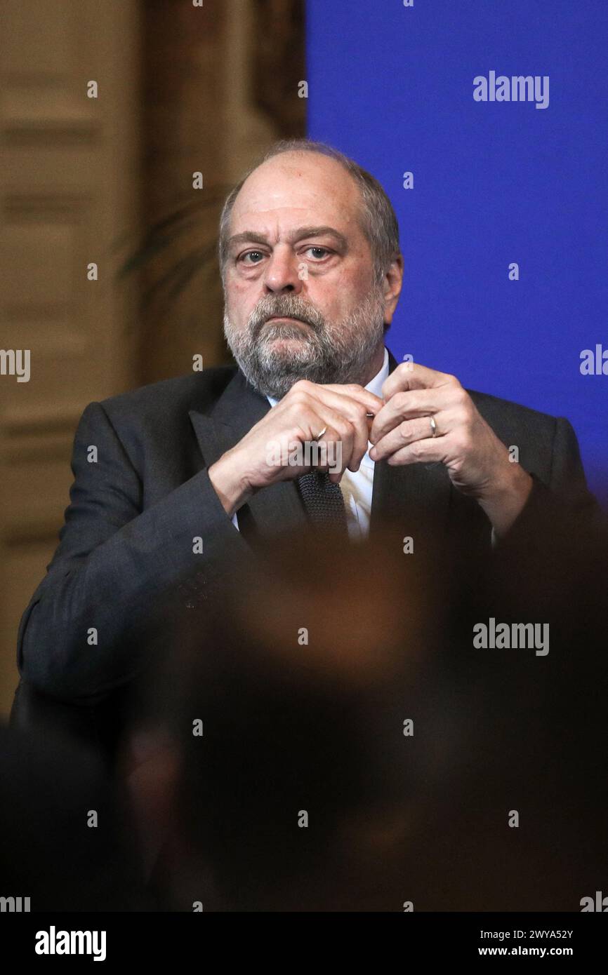 Eric Dupond-Moretti, Minister for Justice during the Beauvau des ... Eric Dupond-Moretti, Minister for Justice during the Beauvau des ...