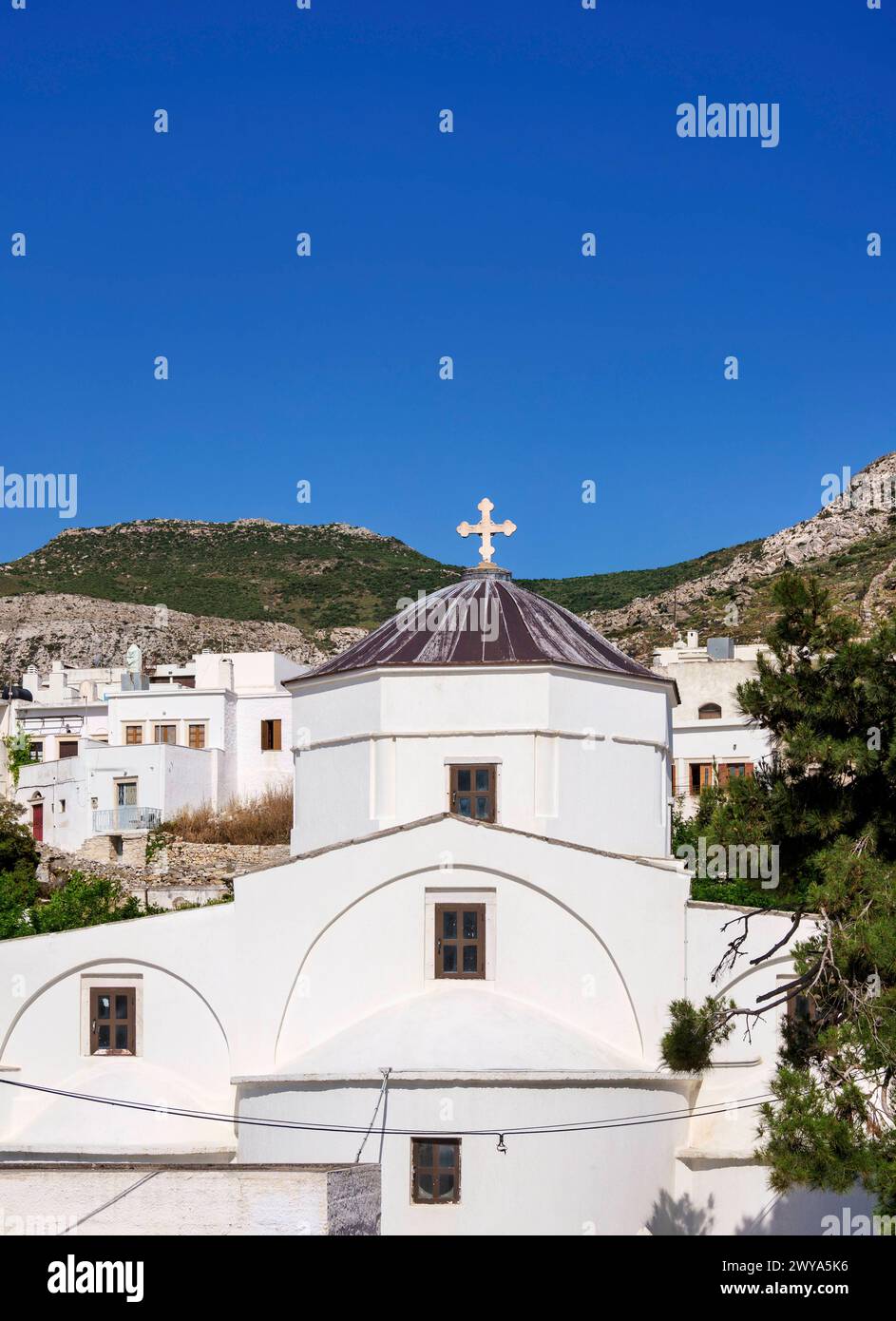 I.N. Panagias Church, Apeiranthos Village, Naxos Island, Cyclades ...