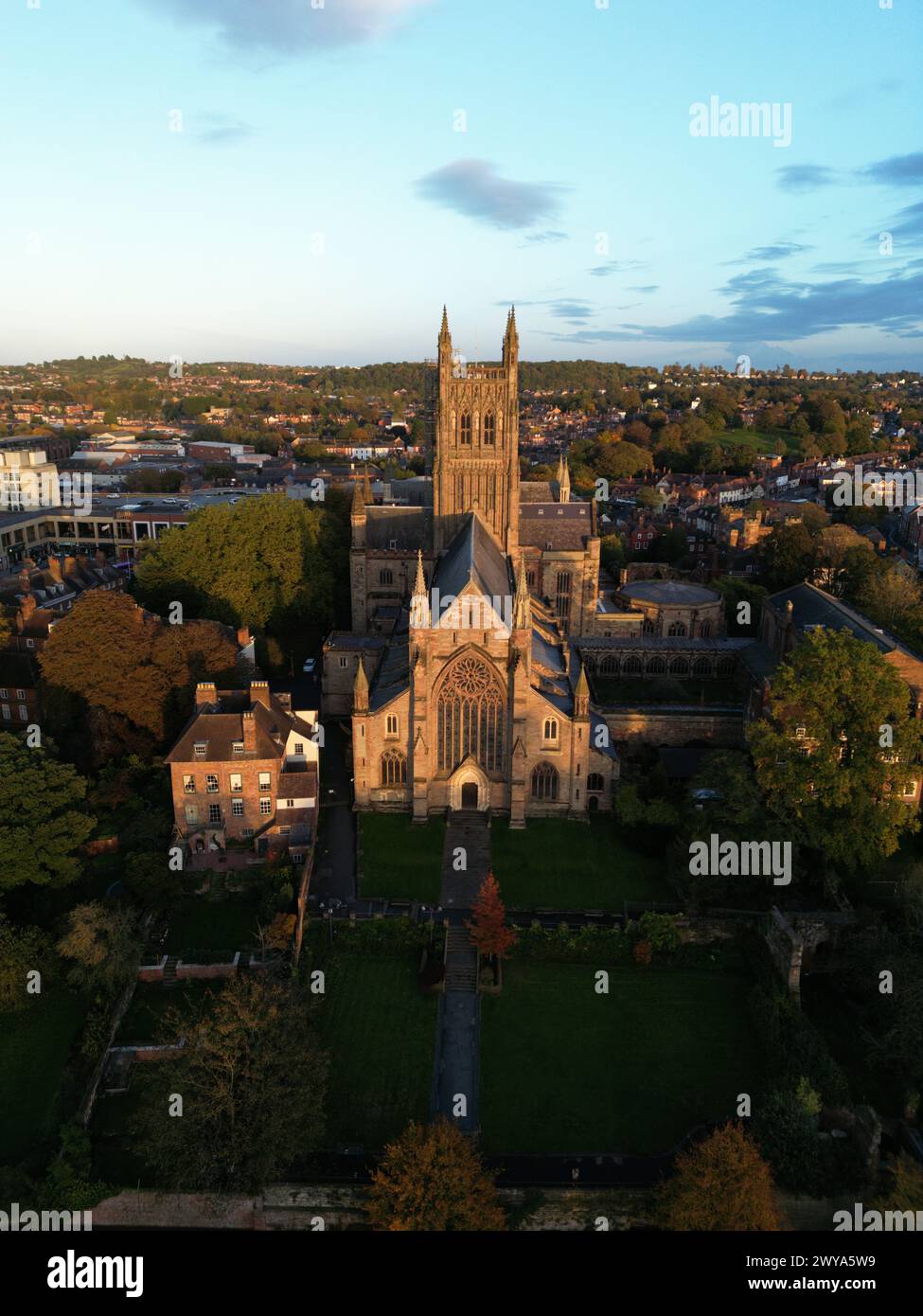 What to see in worcester cathedral tourism in worcester hi-res stock ...