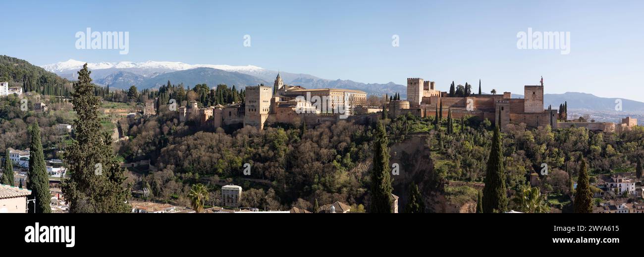 Ancient Arab fortress of The Alhambra, UNESCO World Heritage Site ...