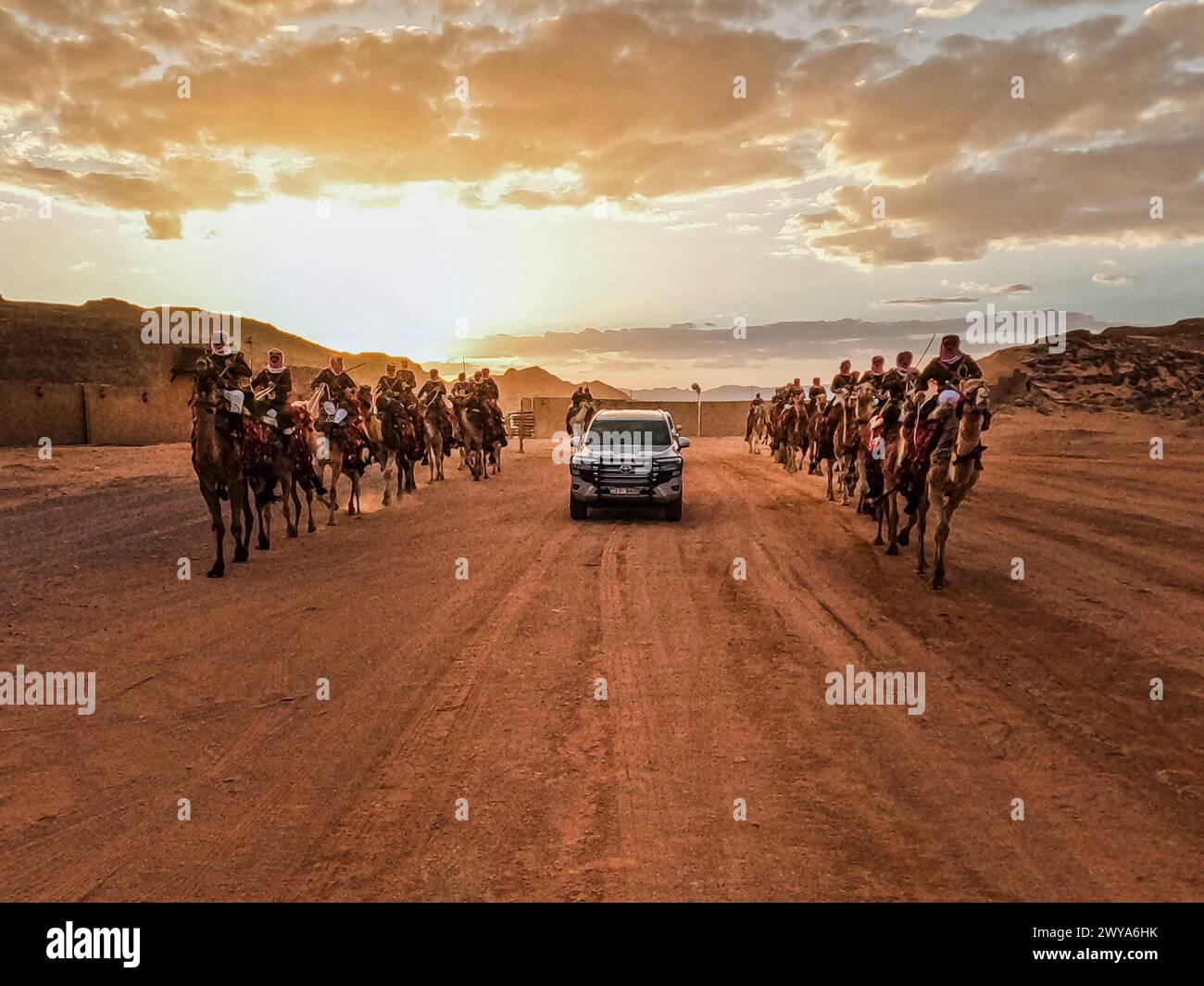Wadi Rum, Jordan. 30th Mar, 2024. King Abdullah II of Jordan visits ...