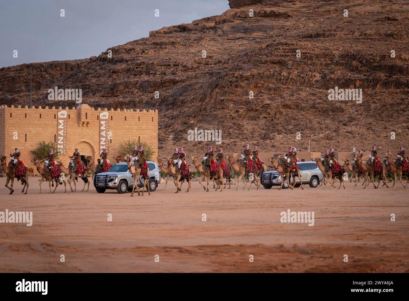 Wadi Rum, Jordan. 31st Mar, 2024. King Abdullah II of Jordan visits ...