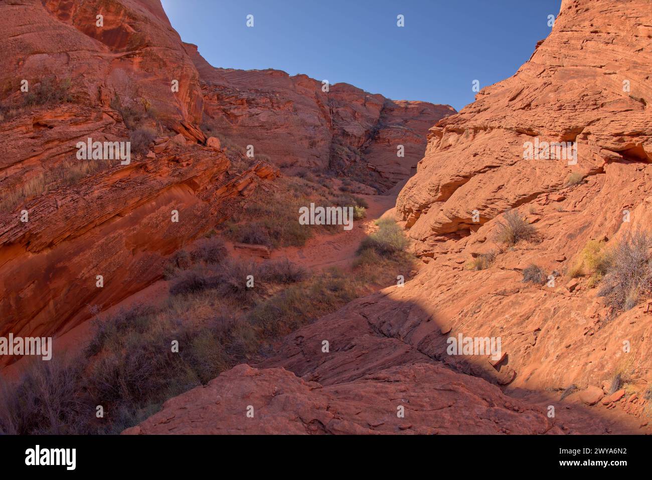 A narrowing of the spur canyon just north of the main overlook of ...