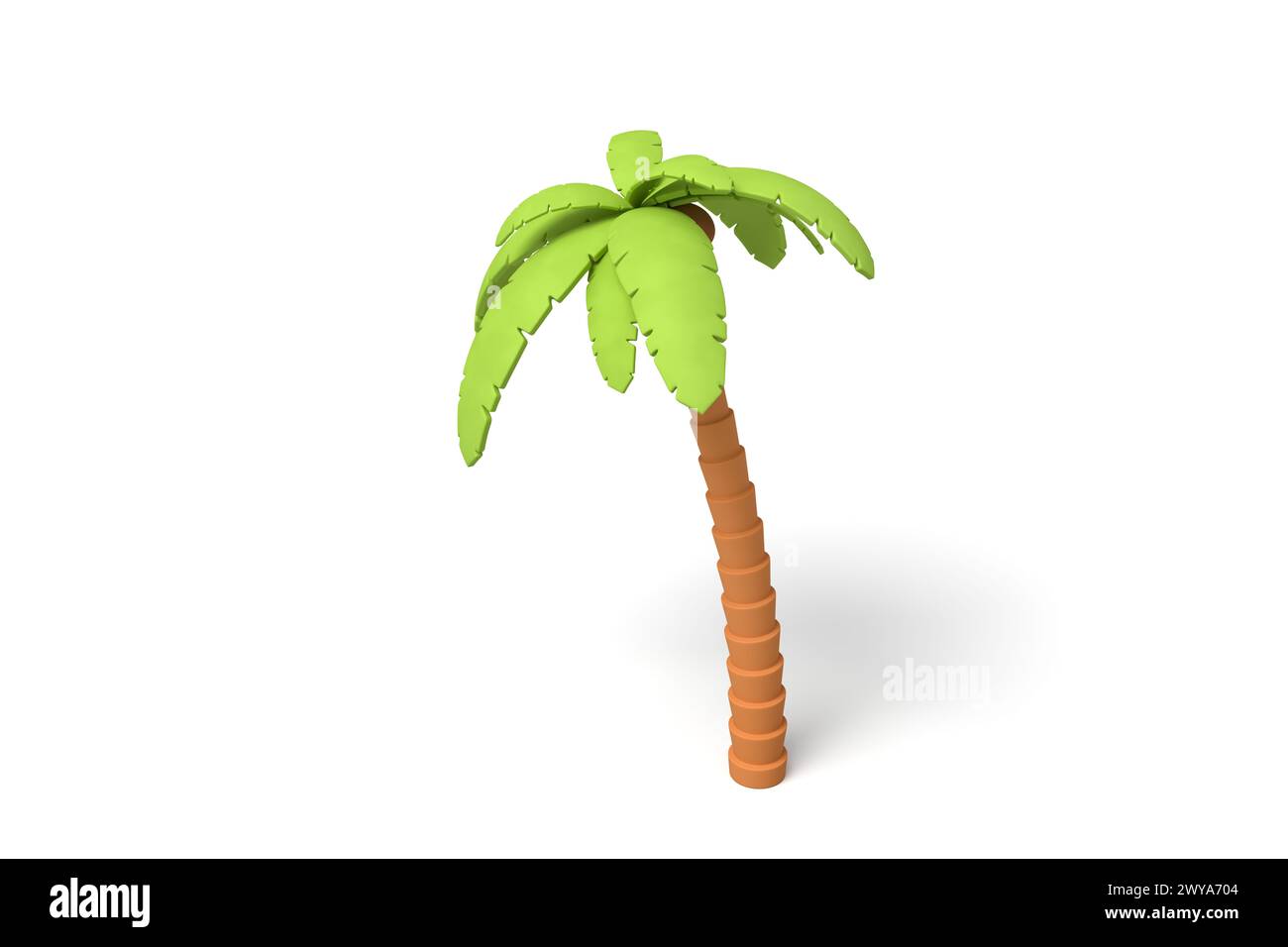Palm tree green fronds Cut Out Stock Images & Pictures - Alamy