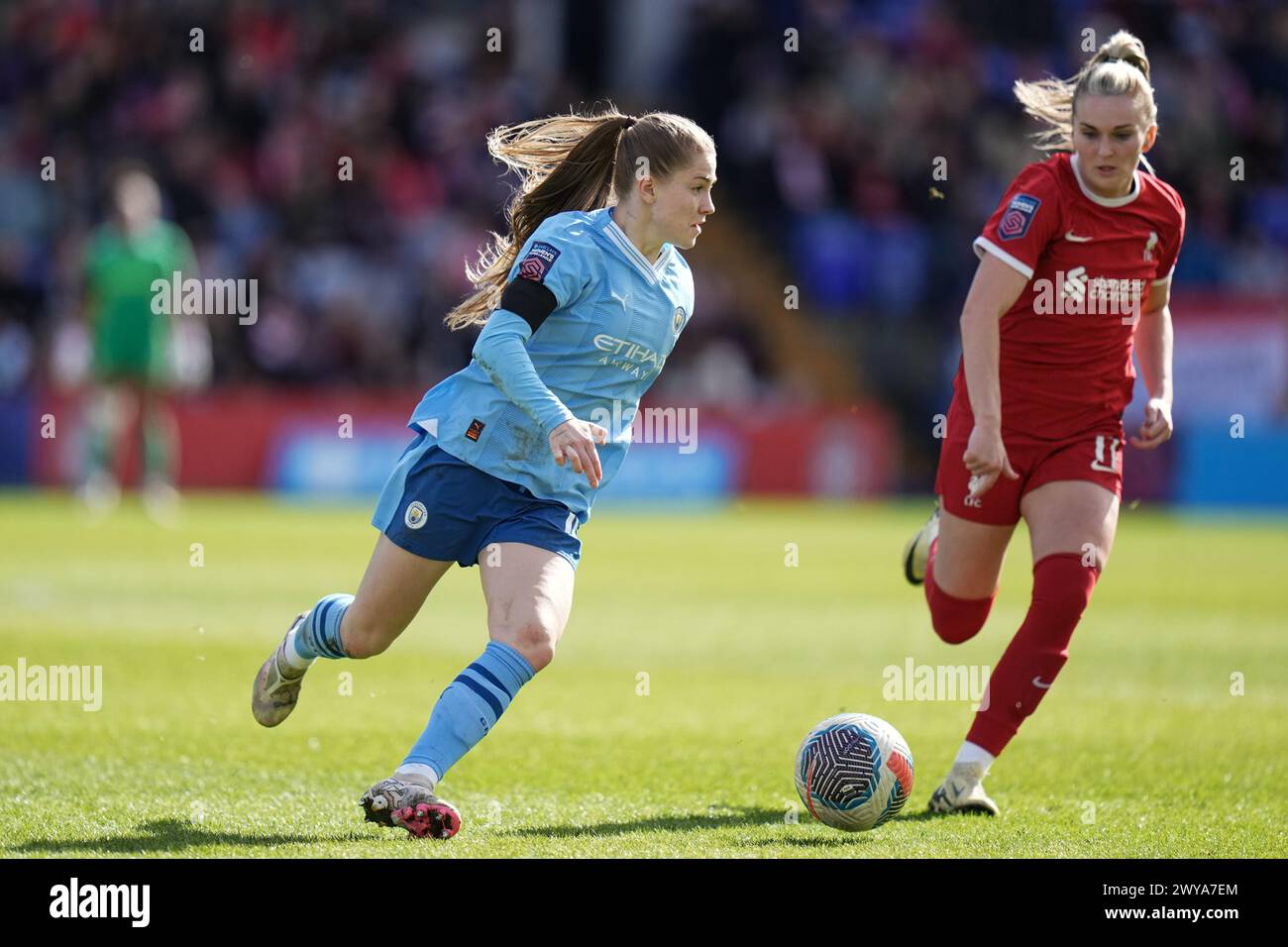 Liverpool FC v Manchester City FC Barclays Womens Super League PRENTON ...