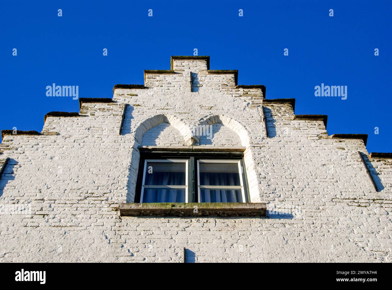 Bricks gable end house hi-res stock photography and images - Alamy