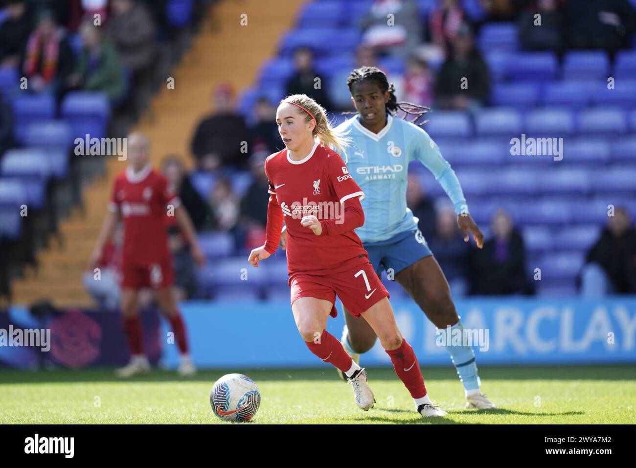 Liverpool FC v Manchester City FC Barclays Womens Super League PRENTON PARK TRANMERE ENGLAND ...