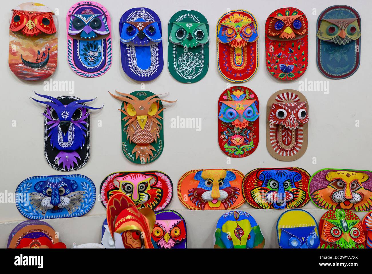 Pohela boishakh masks hi-res stock photography and images - Alamy