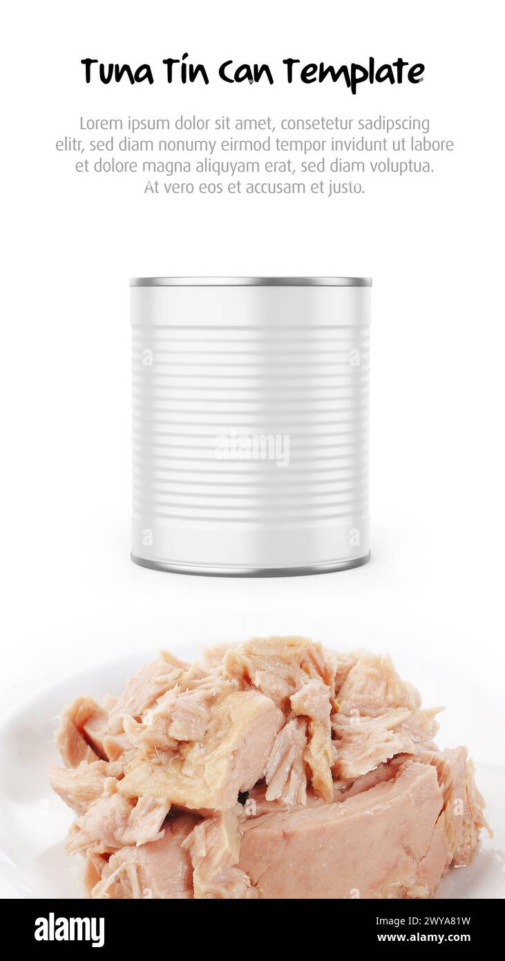Tuna tin illustration hi-res stock photography and images - Alamy