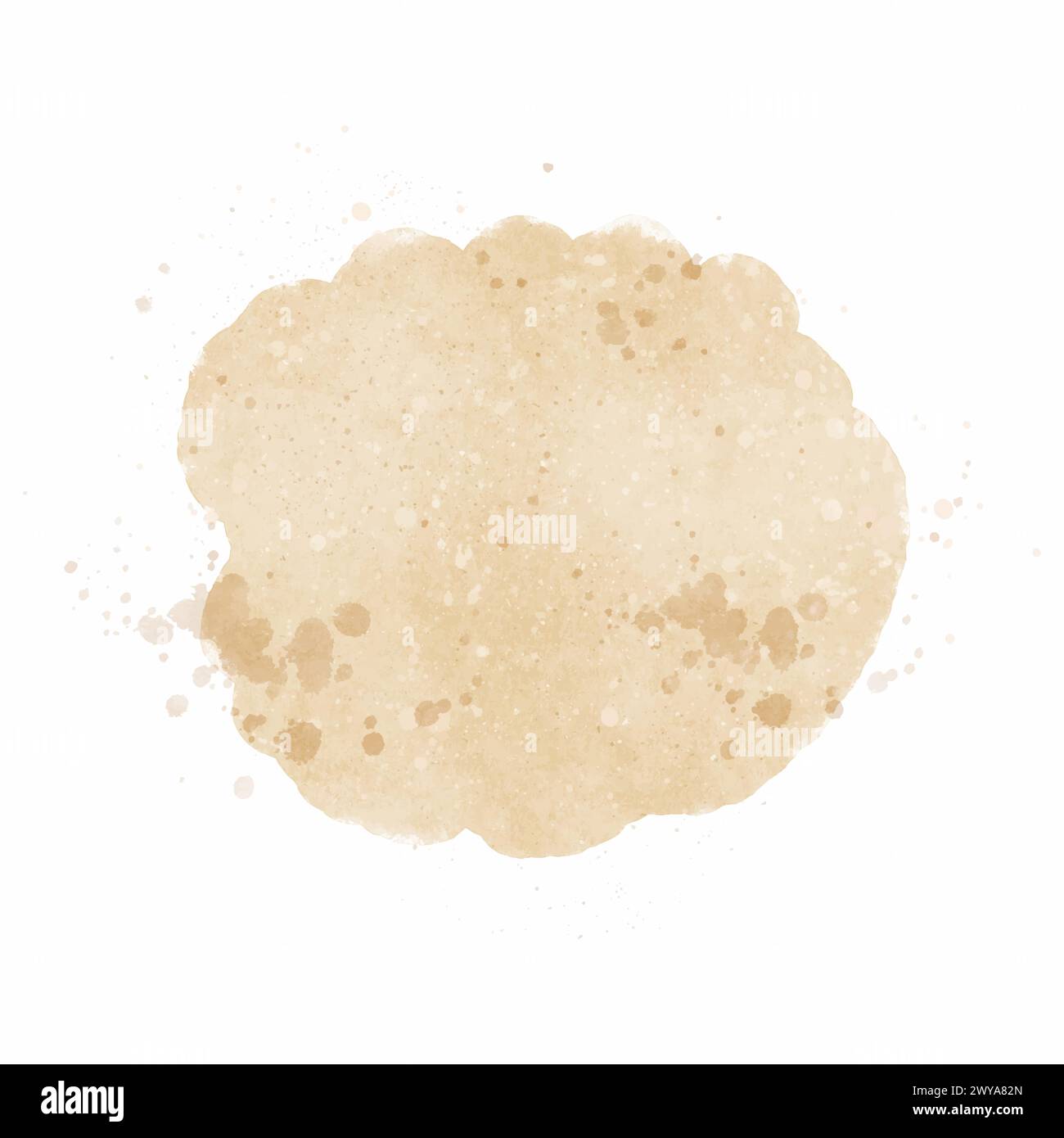 Abstract hand painted neutral coloured watercolour splatter design ...