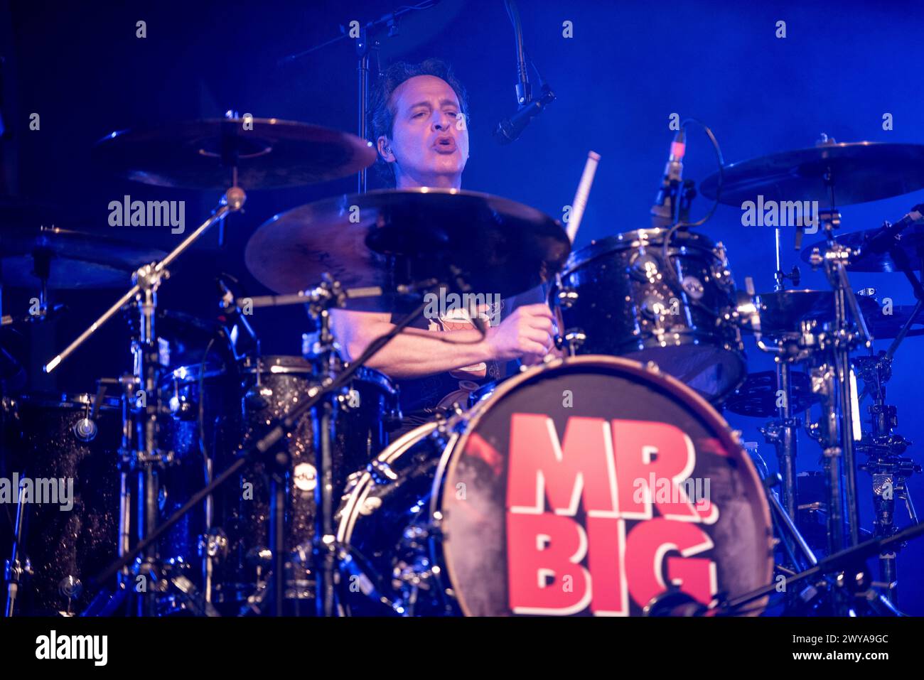 April 03, 2024: Mr. Big drummer Nick D'Virgilio plays a concert in ...