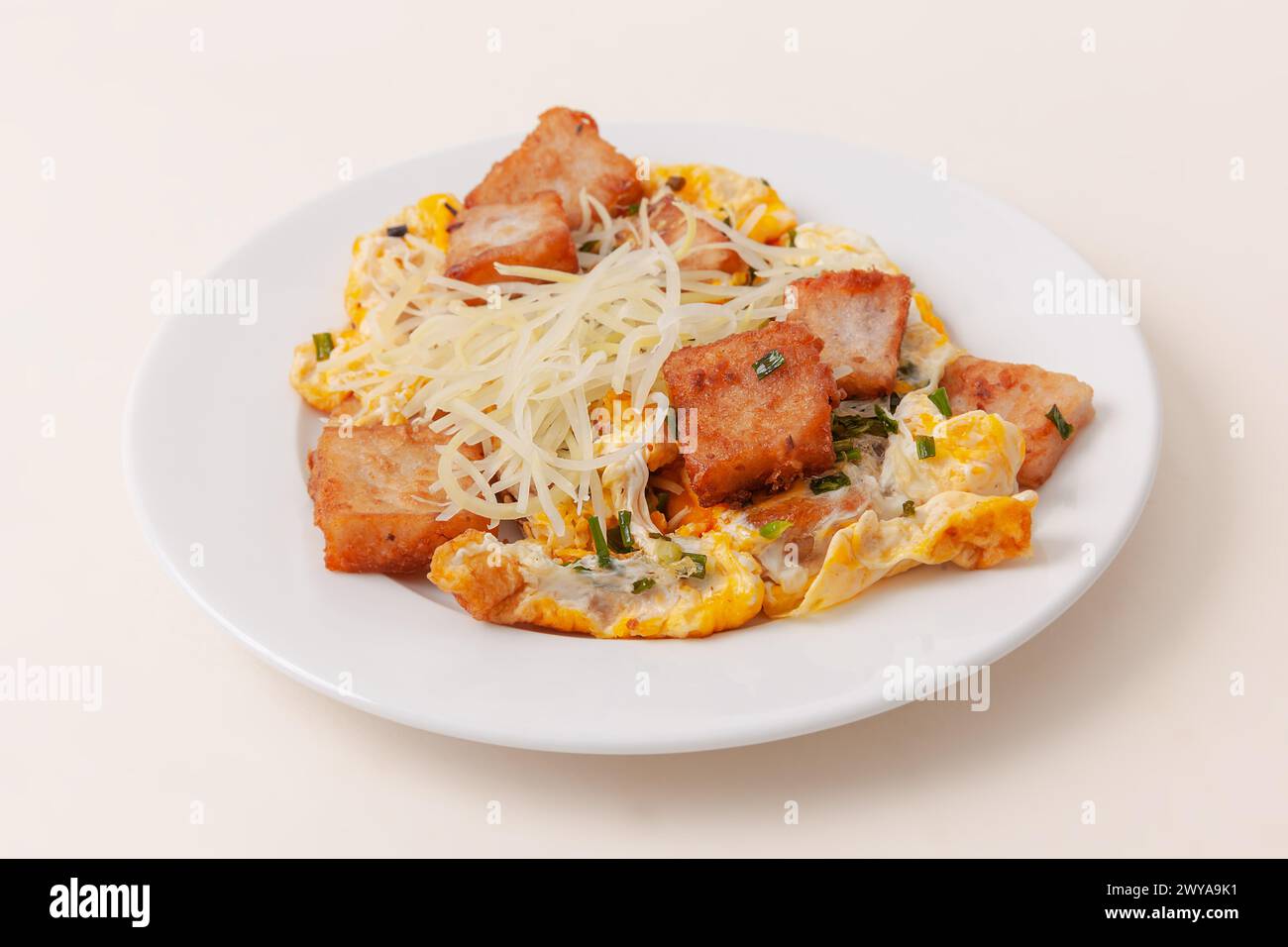 Bot Chien also known as Vietnames fried rice flour cake with eggs ...