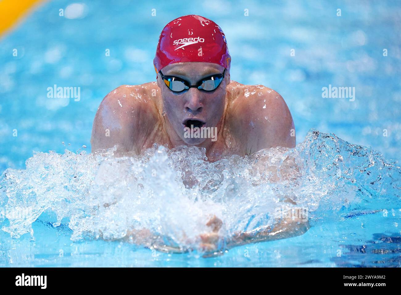 Tom Dean in action during the Men's 200m IM Heats on day four of the ...