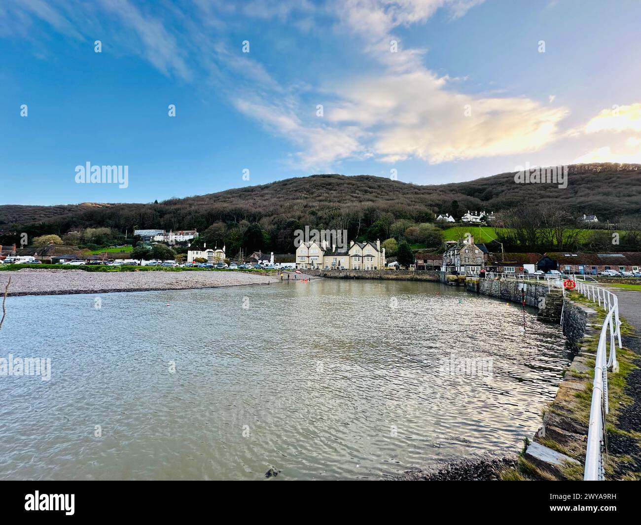 Porlock weir harbour hotel view hi-res stock photography and images - Alamy