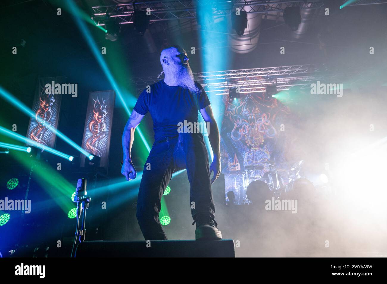March 20, 2023: Meshuggah singer Jens Kidman plays a concert in Milan ...