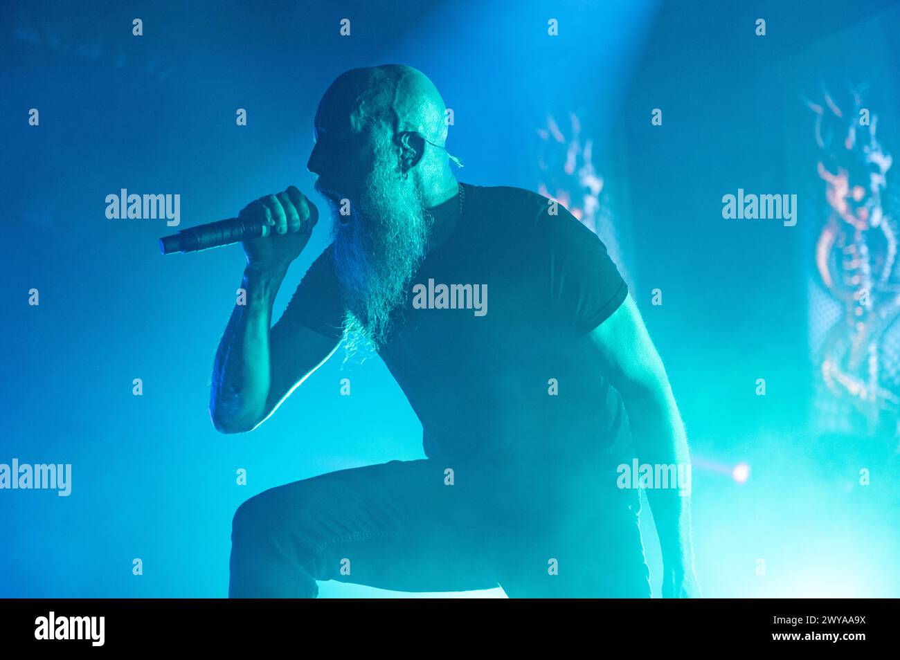 March 20, 2023: Meshuggah singer Jens Kidman plays a concert in Milan ...