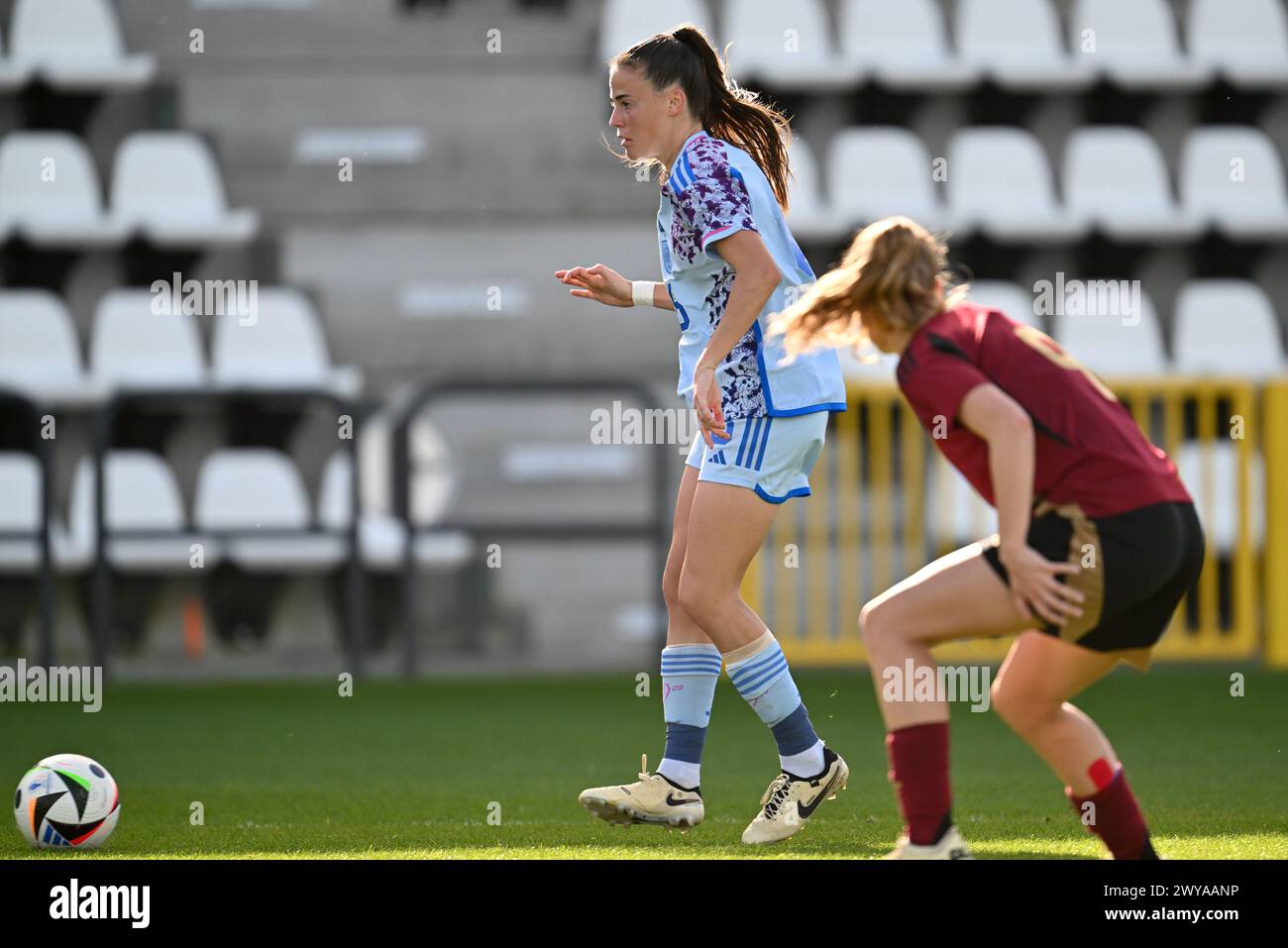 Maria Perez Rabaza (6) of Spain pictured during a friendly soccer game ...