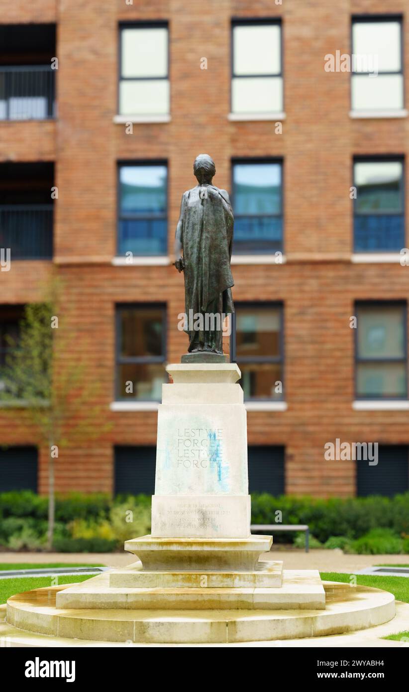 The war memorial 'Grief' to commemorate Horlicks workers who lost their ...