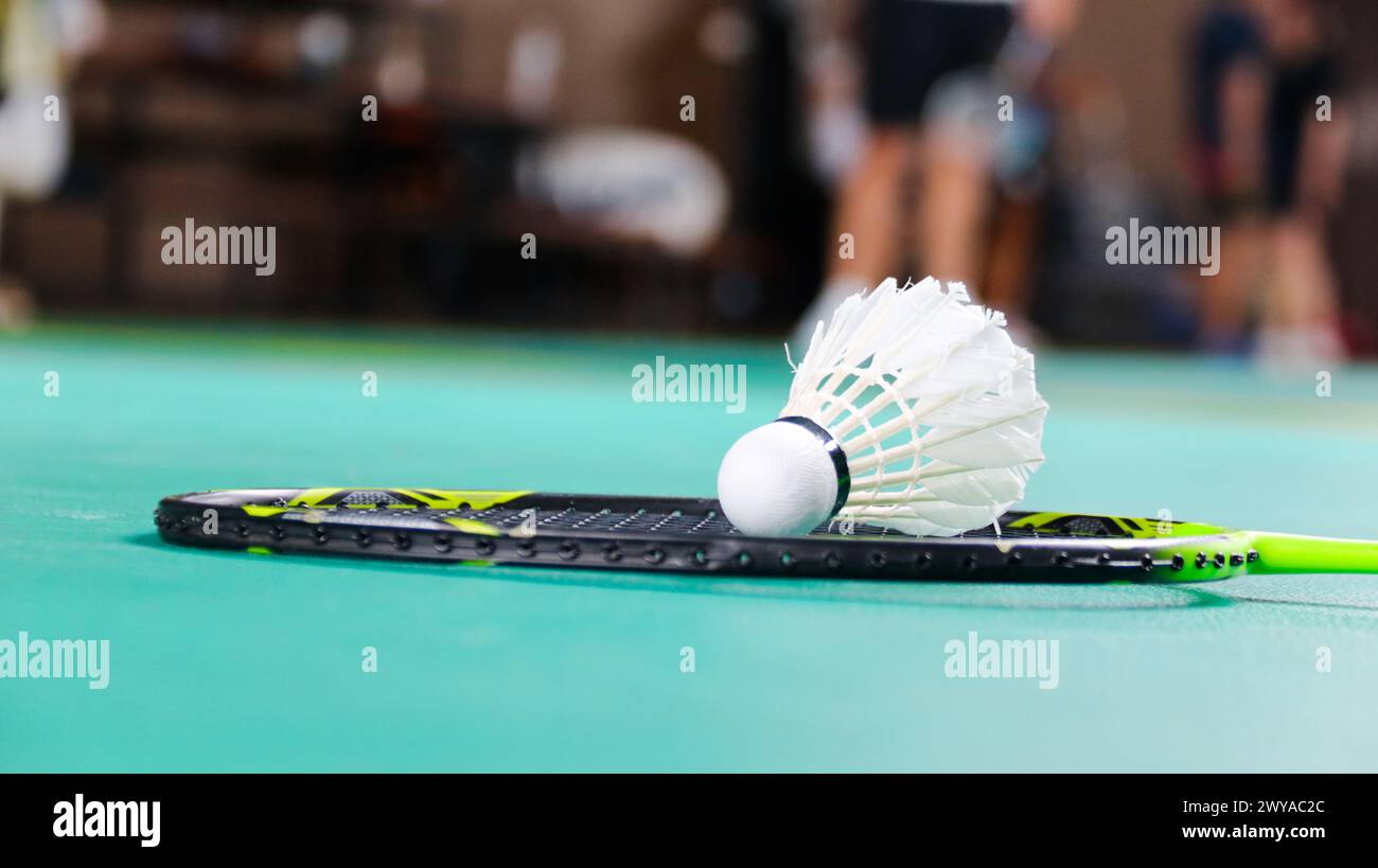 Indoor badminton court hi-res stock photography and images - Alamy