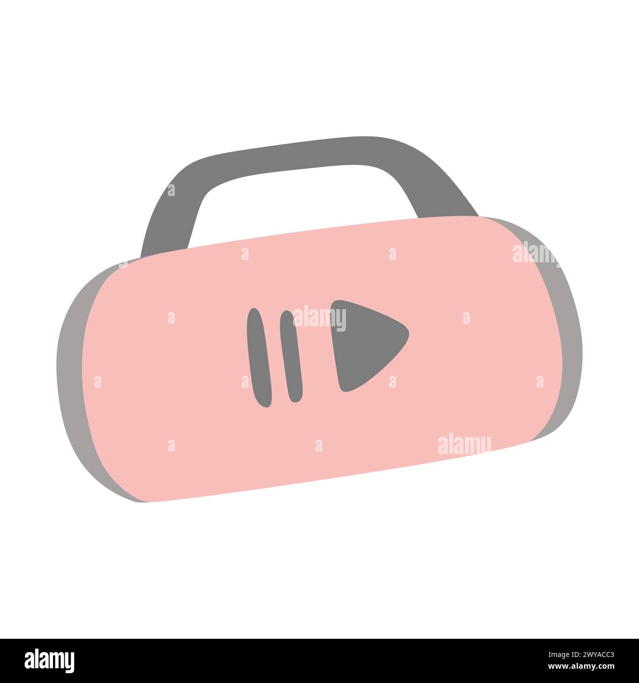 Flat Sound system or Loudspeakers for music or other. Vector Cartoon ...