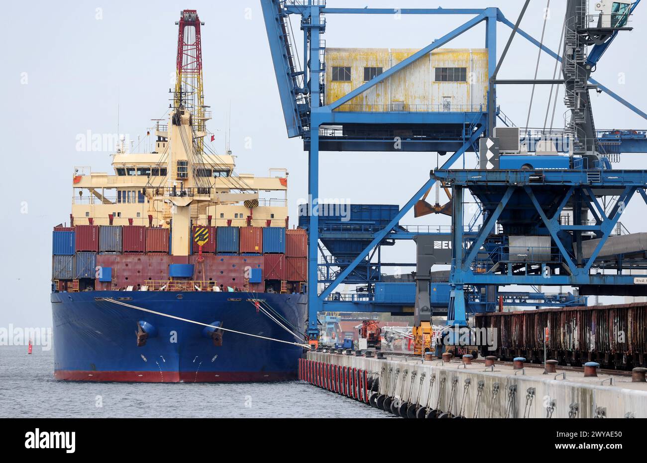 05 April 2024, Mecklenburg-Western Pomerania, Rostock: The detained ...