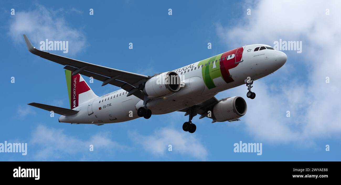 Tenerife, Spain March 31st, 2024. Airbus A320-251N TAP Air Portugal ...