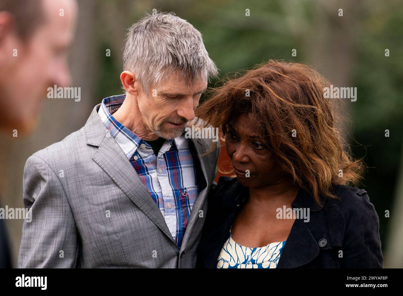 Dr Larch Maxey and Valerie Brown arrive at Isleworth Crown Court in ...