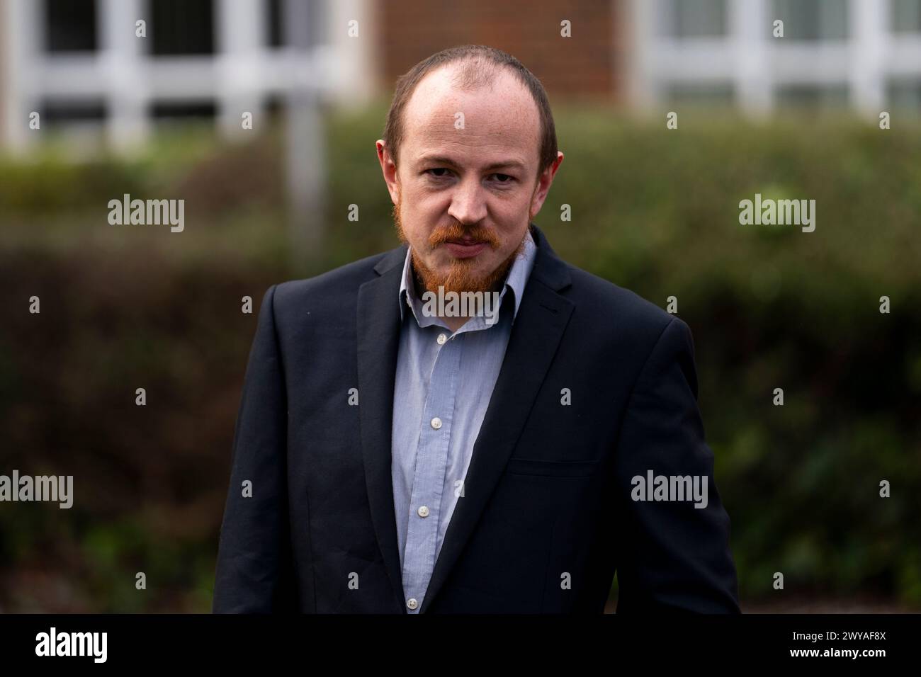 Mike Lynch-White arrives at Isleworth Crown Court in London, where he ...