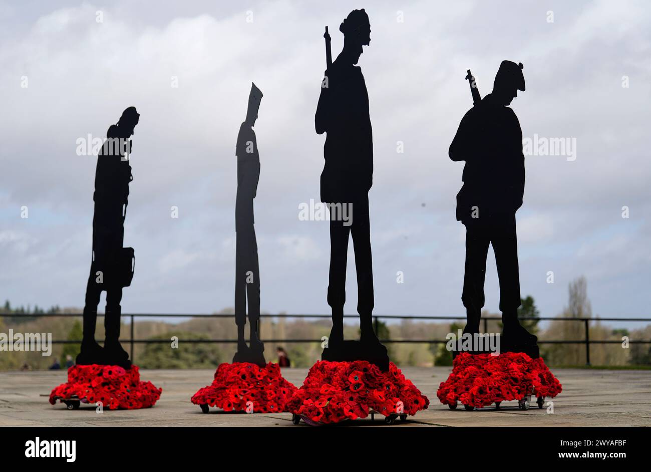 A view of some of the Standing with Giants silhouettes from the For ...
