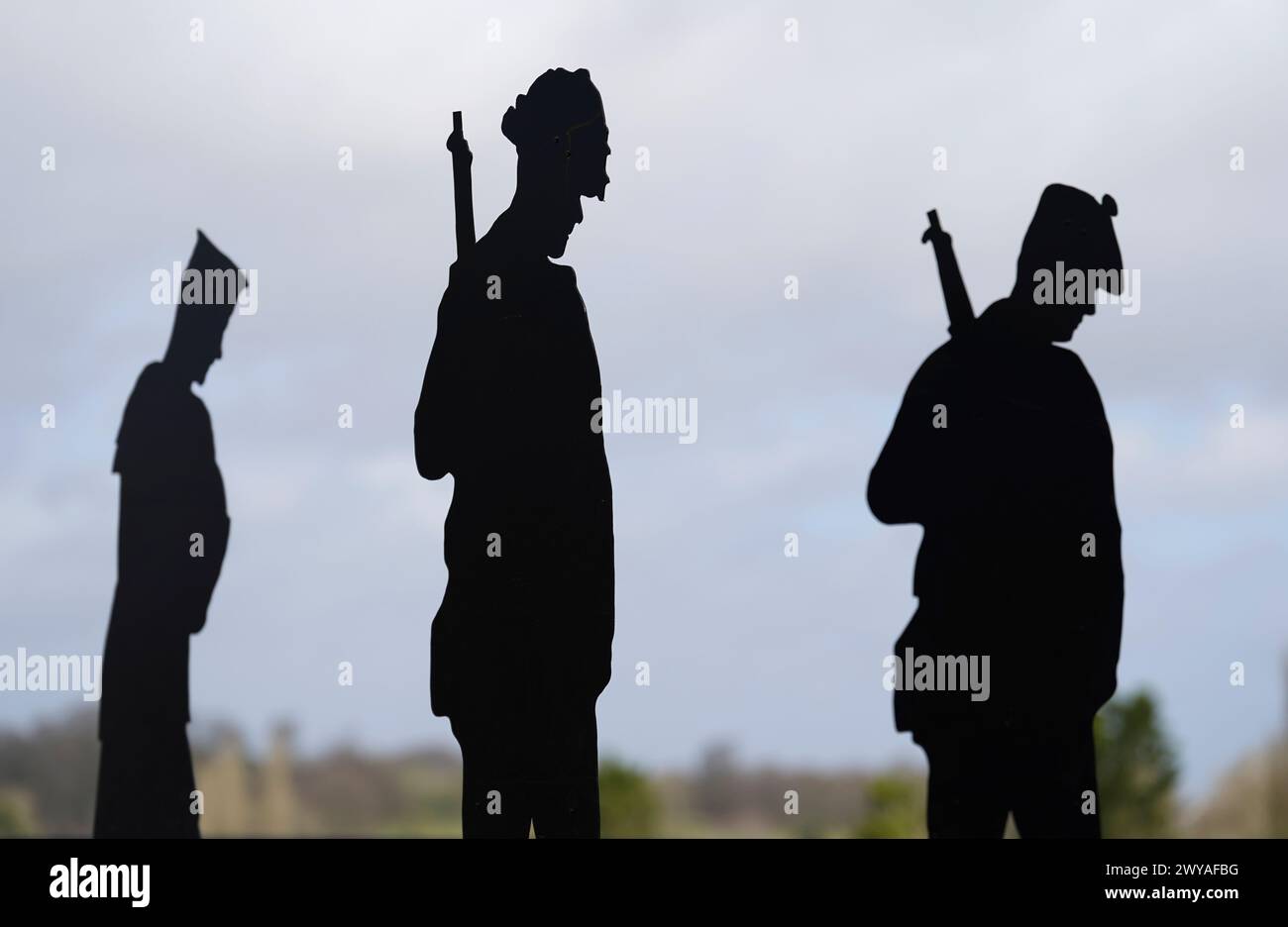 A view of some of the Standing with Giants silhouettes from the For ...