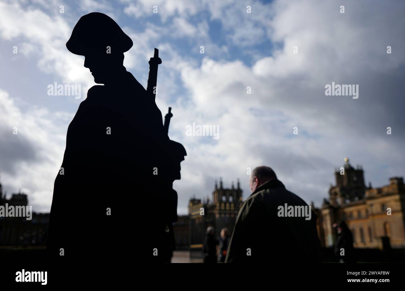 A view of one of the Standing with Giants silhouettes from the For Your ...