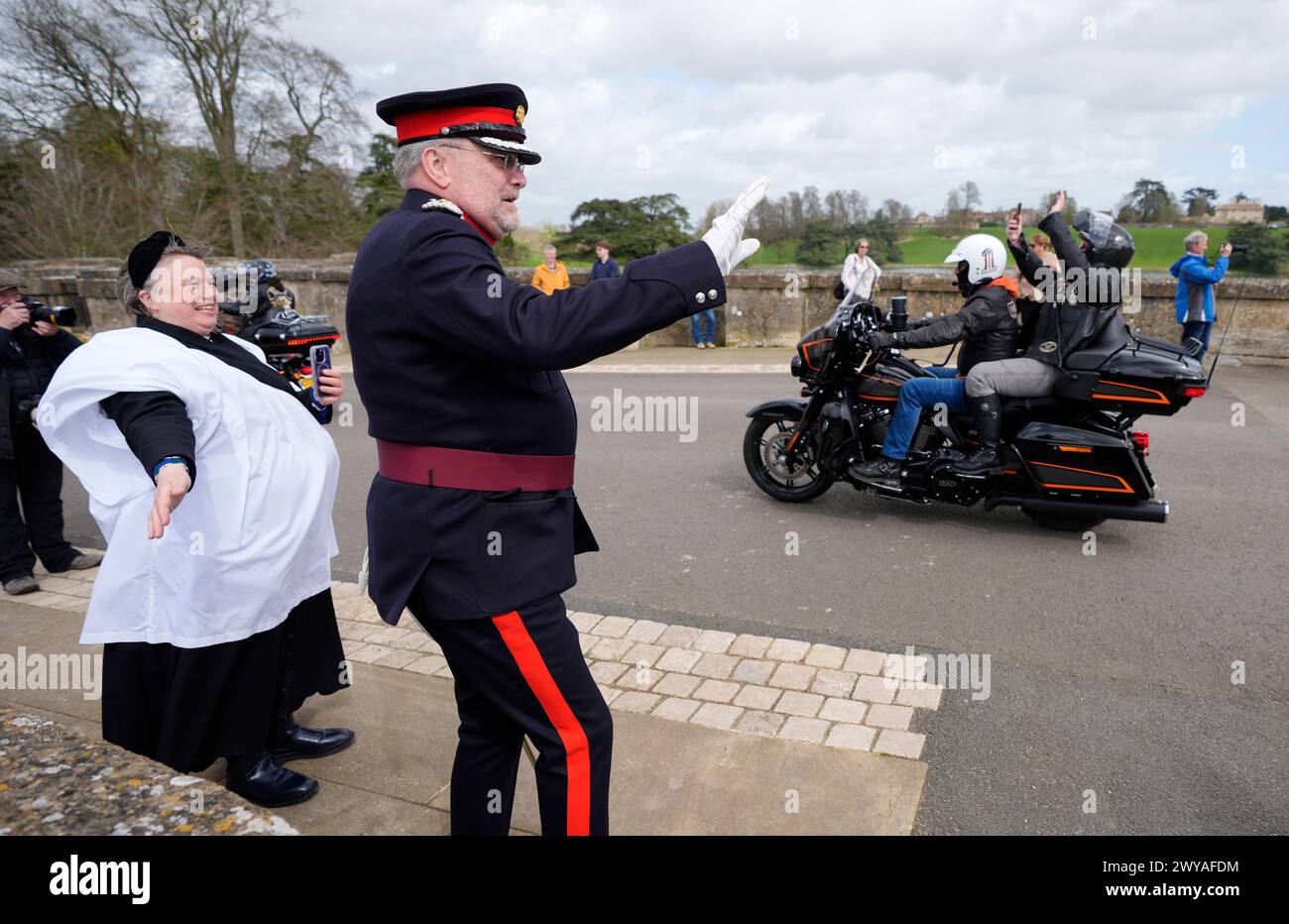 The deputy Lord Lieutenant of Oxfordshire (right) and Vicar of Stanton ...