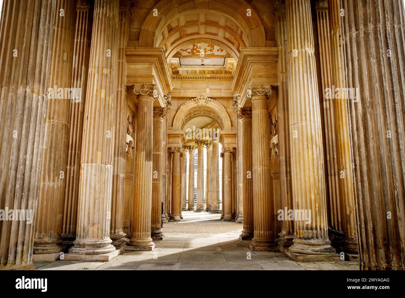 Architectural ensemble in Baroque style, columns and arches Stock Photo ...