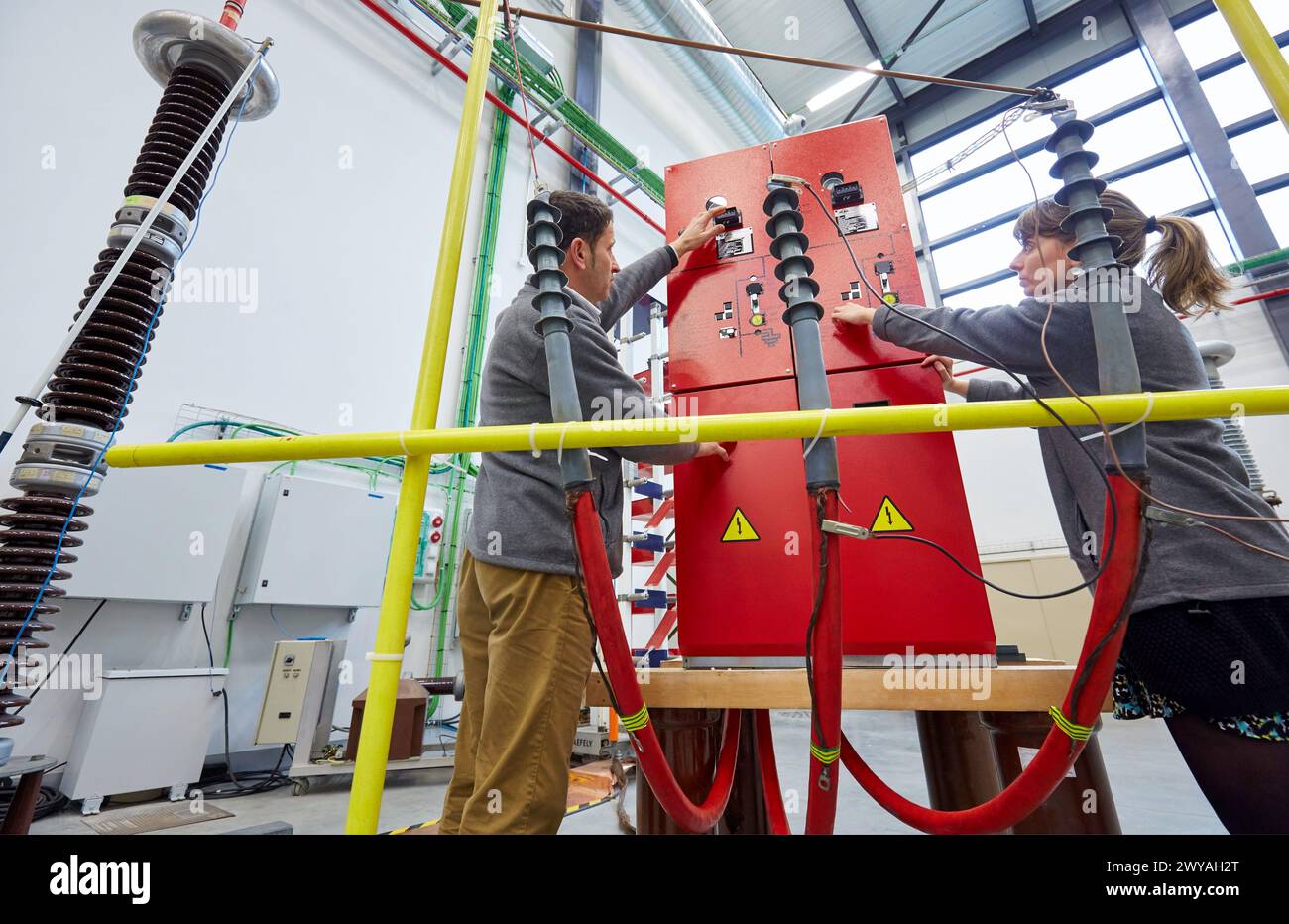 HIGH VOLTAGE LABORATORY. Test bench to conduct dielectric tests for ...