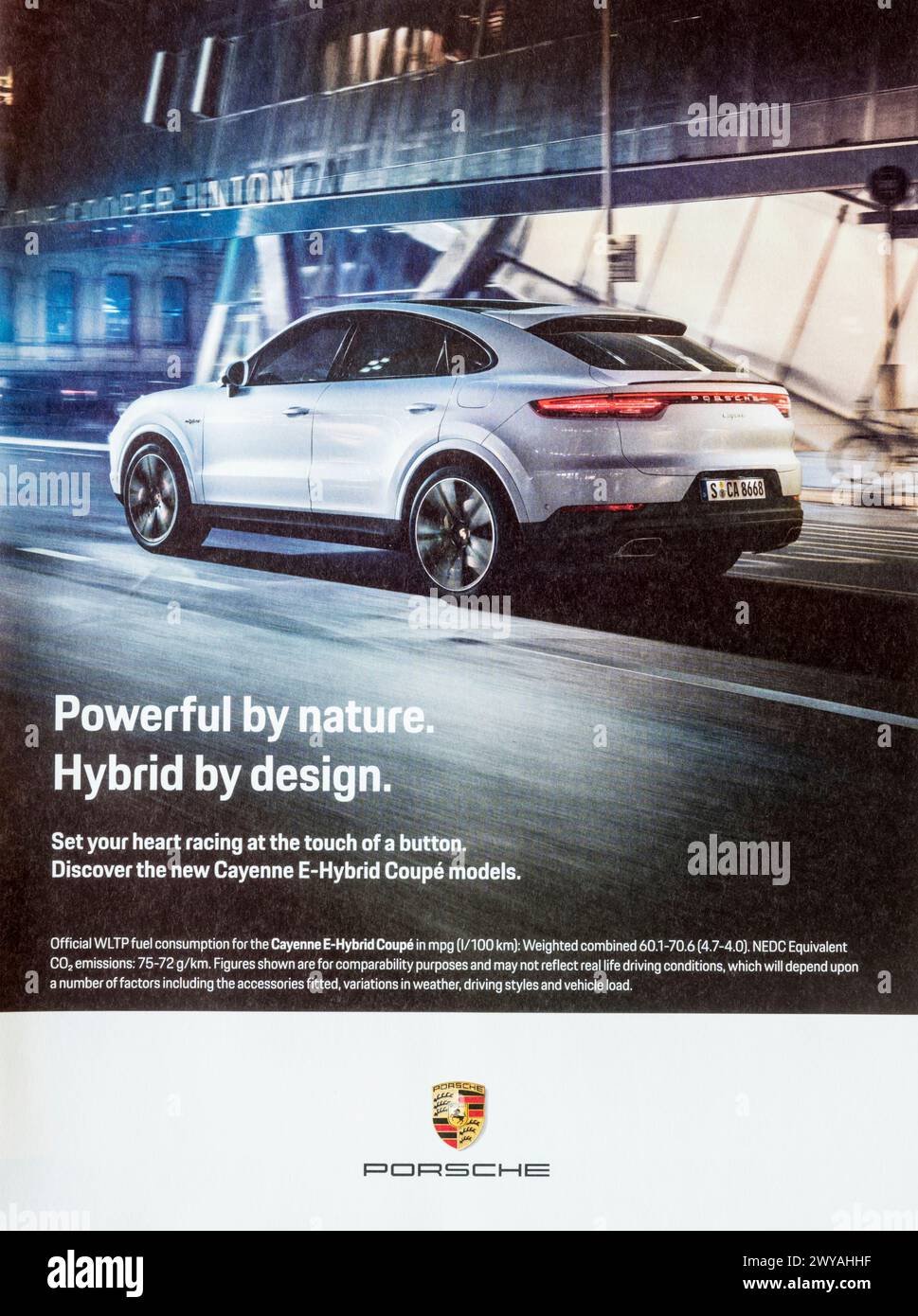 Porsche cayenne e hybrid coupe hi-res stock photography and images - Alamy
