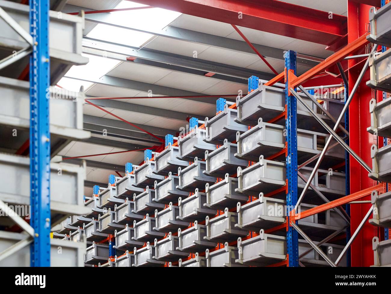Automated warehouse, boxes, industry Stock Photo - Alamy